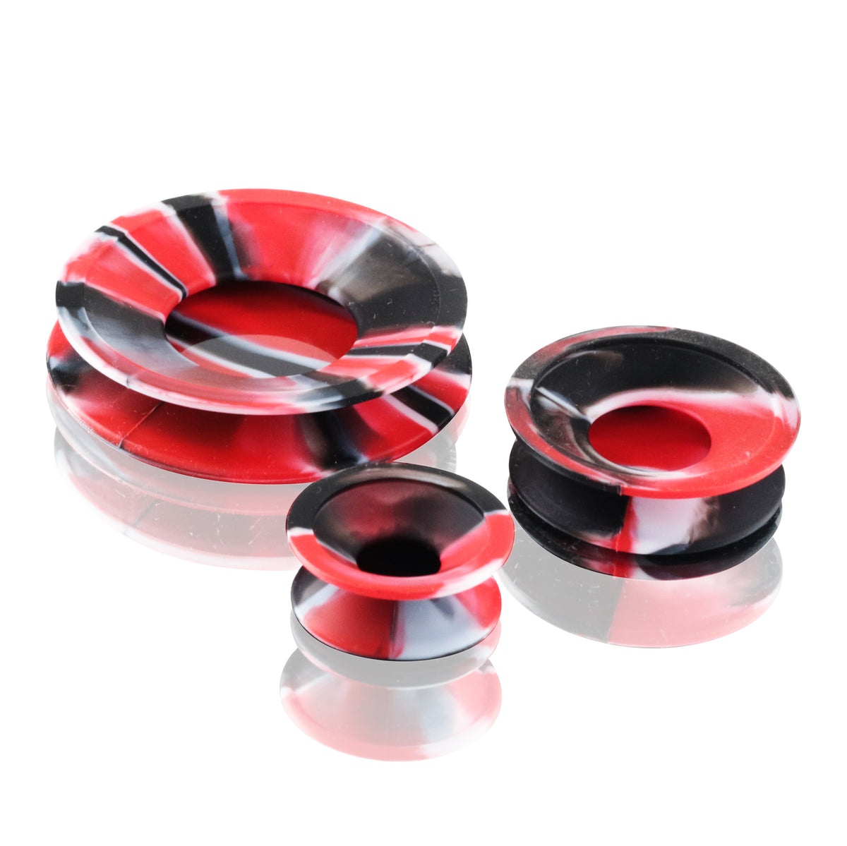 Bong Cleaning Caps – 3 Pack Red White Black – Bong Warehouse