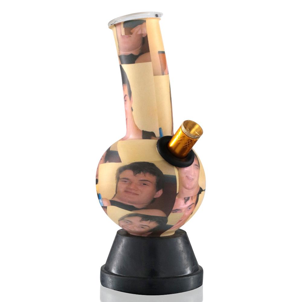 Stoner Guy Meme Glass bent bubble Bong 22cm – Bong Warehouse