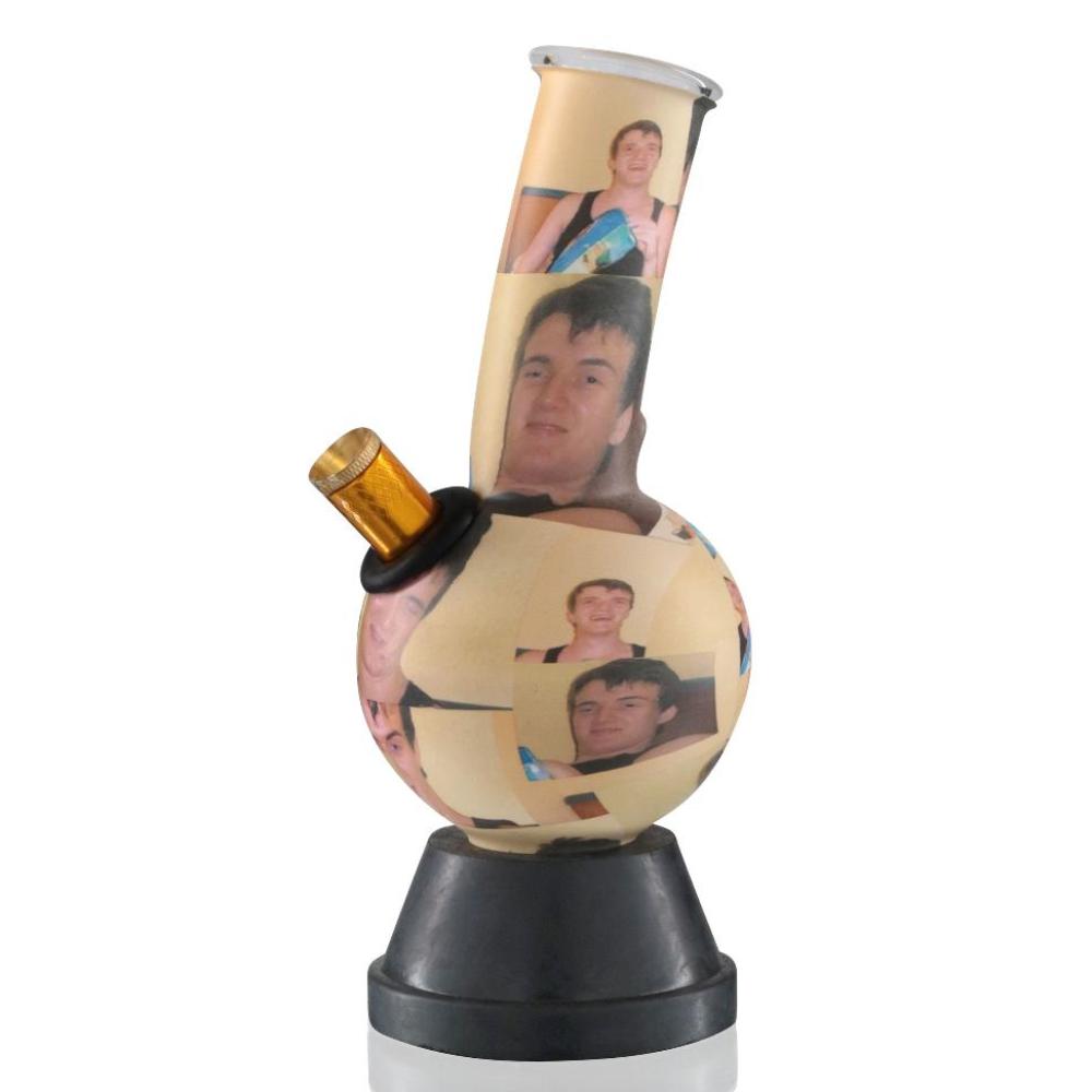 Stoner Guy Meme Glass bent bubble Bong 22cm – Bong Warehouse