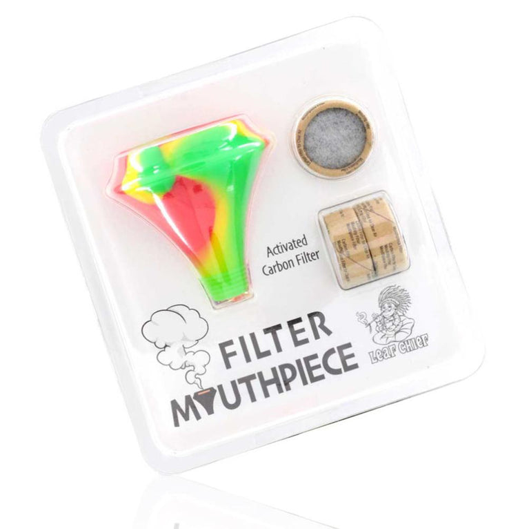 Silicone Mouthpiece with Filter Red Green – Bong Warehouse