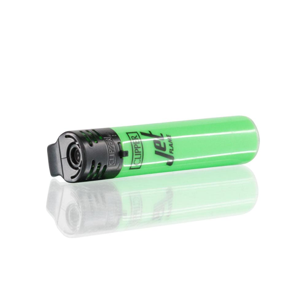 Clipper Jet Flame Lighter Large Shiny - Green – Bong Warehouse