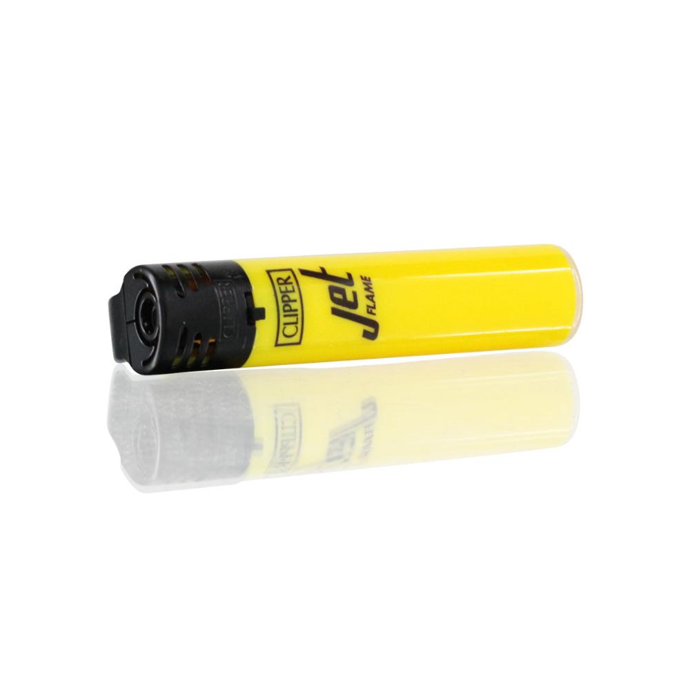 Clipper Jet Flame Lighter Large Shiny - Yellow – Bong Warehouse
