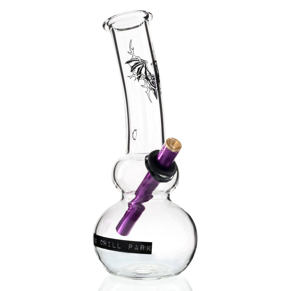 Double Bubble 26cm Glass Bong - Bong Chill Park Bat | Bong Warehouse