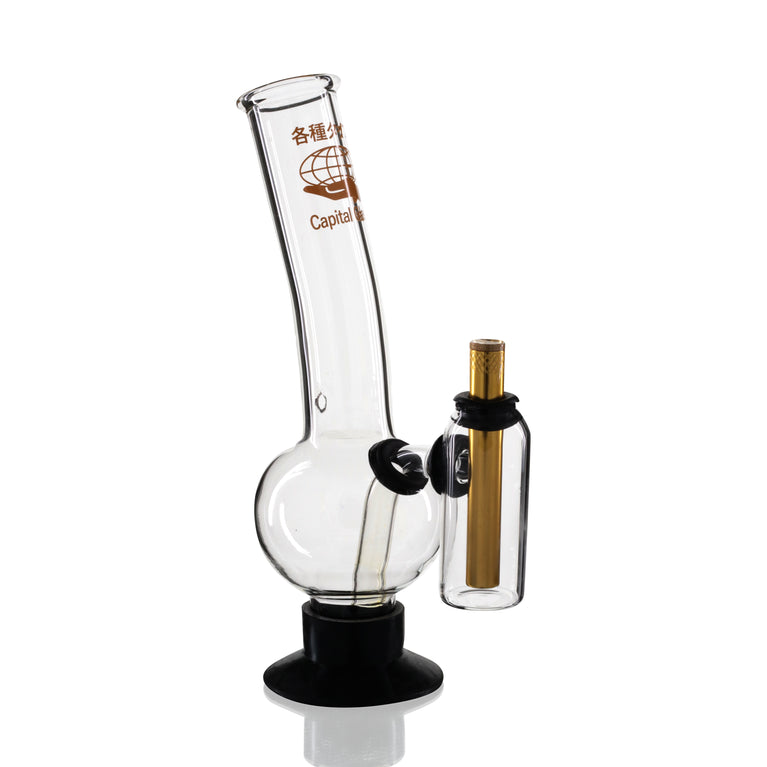 Glass Clear Double Chamber Glass Bong – Bong Warehouse