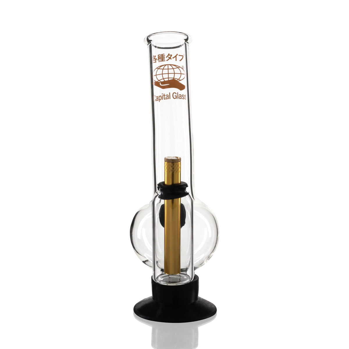 Glass Clear Double Chamber Glass Bong | Bong Warehouse