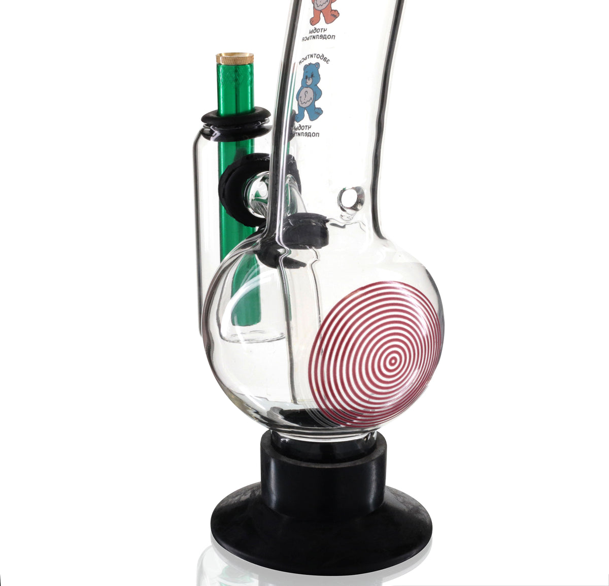 Double Chamber 30cm Glass Bong - Intensive Care Bears – Bong Warehouse