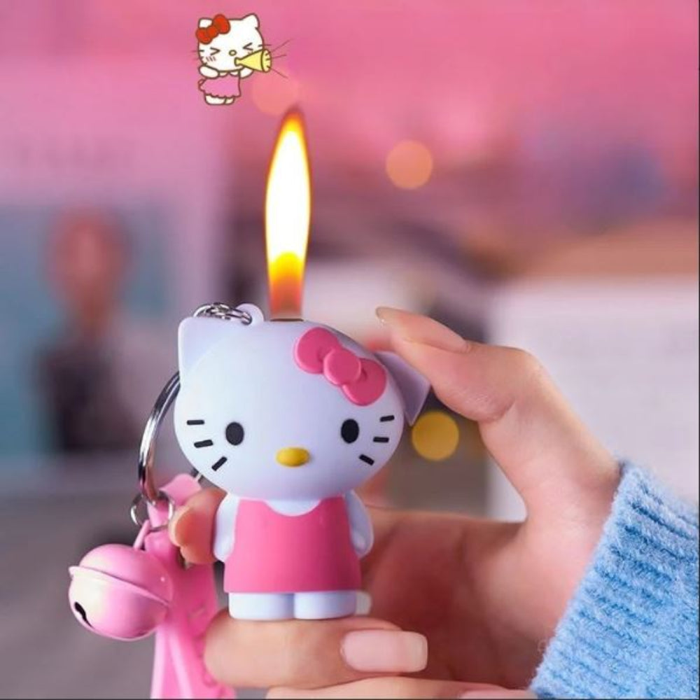 Hello Kitty - Figurine Jet Lighter Plain Overalls | Bong Warehouse