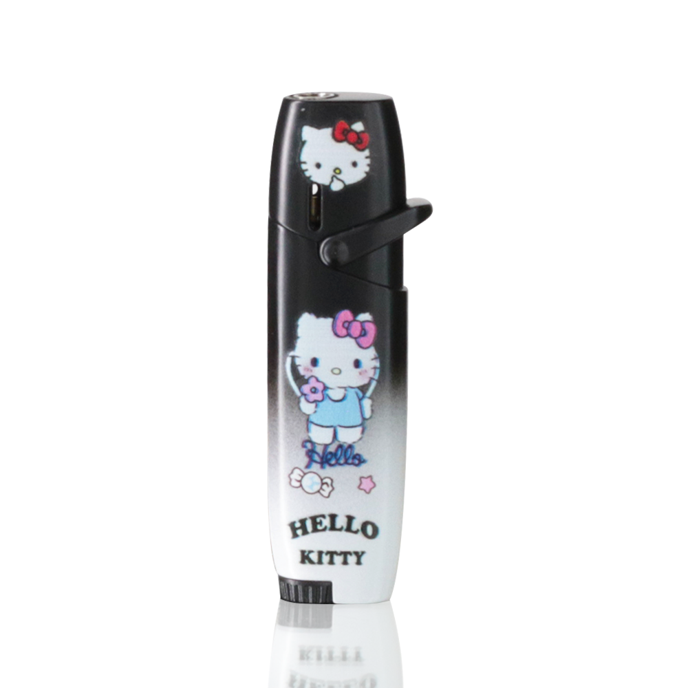 BW - Hello Kitty - Jet Lighter - Black and White – Bong Warehouse