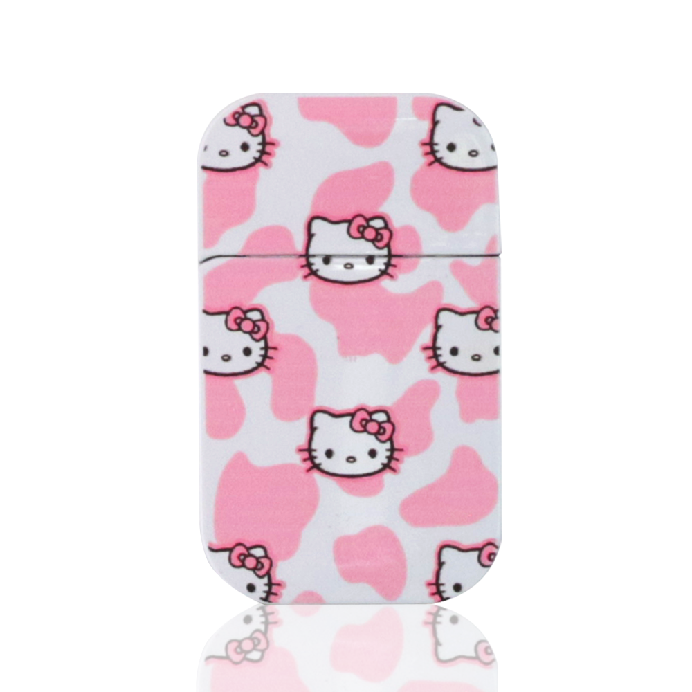 BW - Hello Kitty - Jet Lighter - White with Pink Pattern – Bong Warehouse