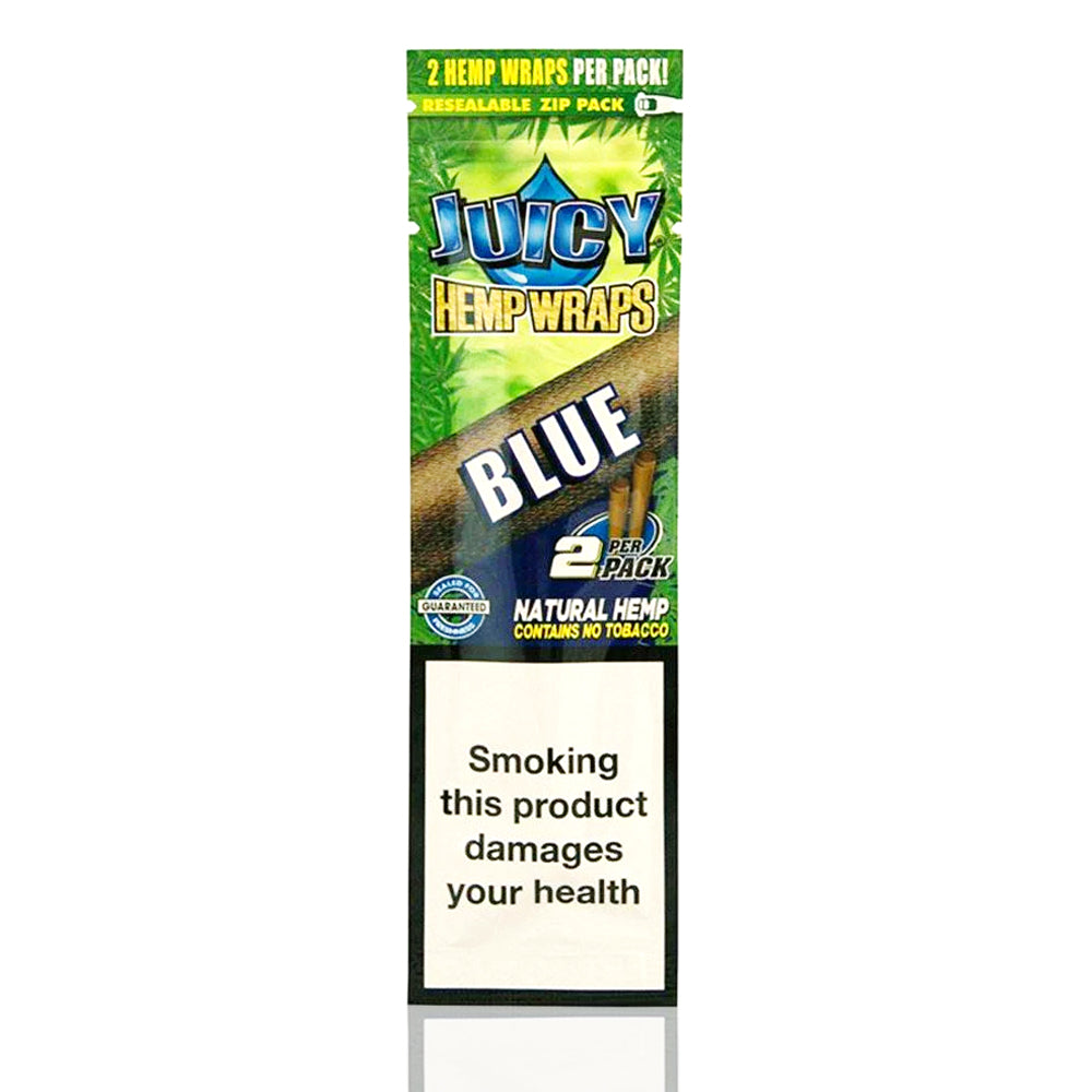 Juicy Jay's - Hemp Blunt Wraps - Blue (2 Pack) – Bong Warehouse