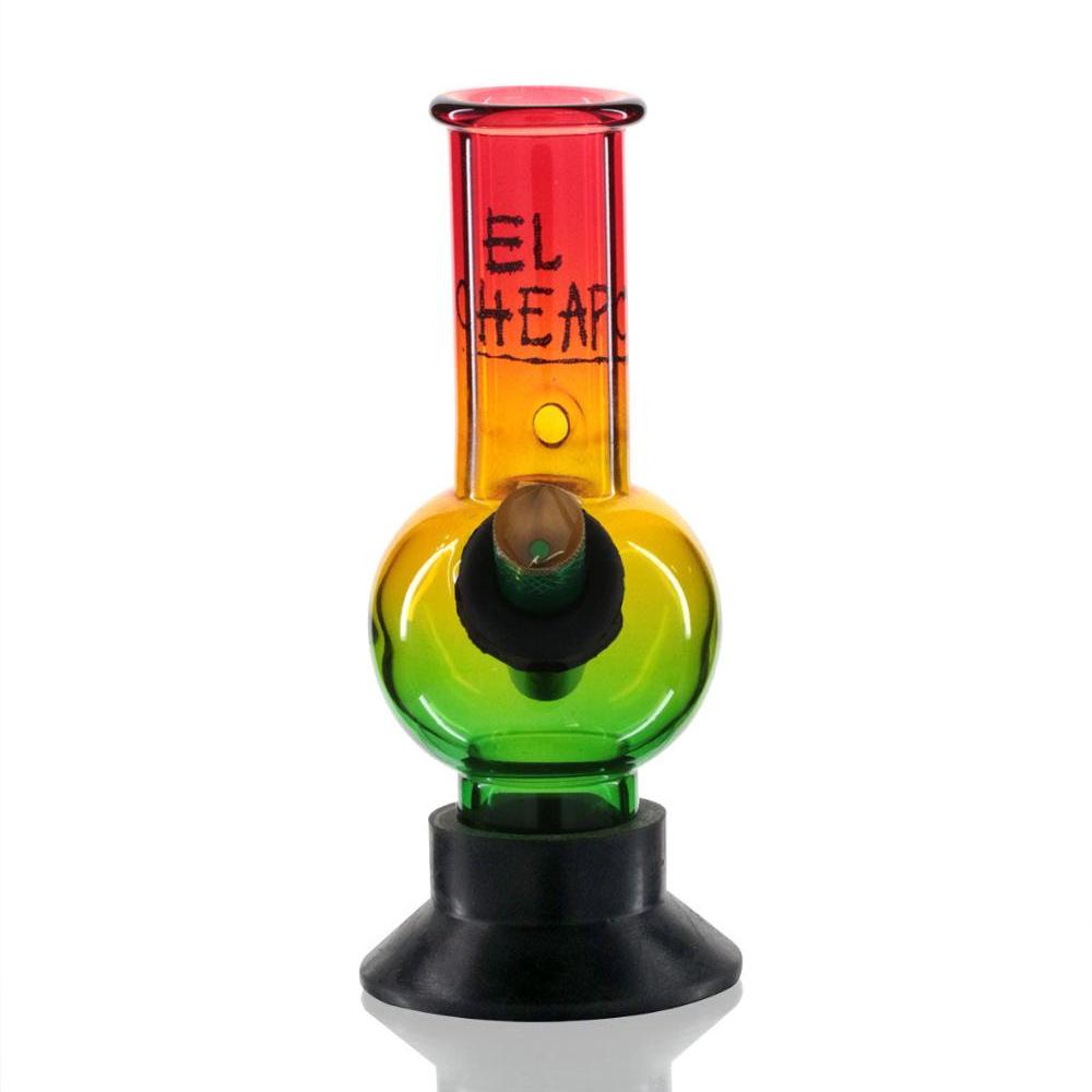 Mini Bubble 17cm Glass Bong - El Cheapo Rasta | Bong Warehouse