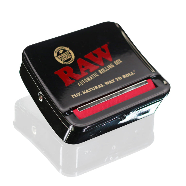 RAW - Automatic Joint Rolling Box Regular Size 70mm Black – Bong Warehouse