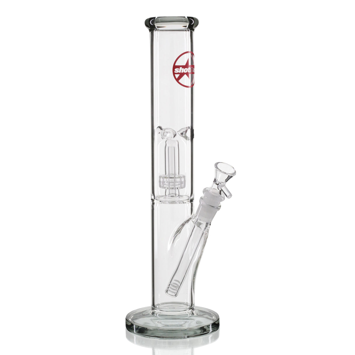 Shotties 35cm Glass Slit Diffuser Pillar Bong - Clear/Smoke | Bong ...