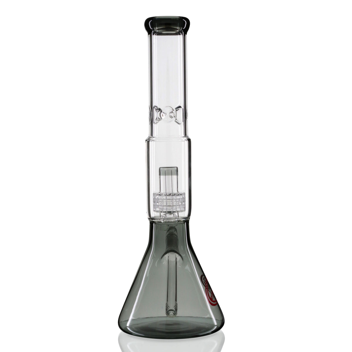 Shotties 40cm Glass Slit Fountain Beaker Bong - Clear/Smoke | Bong ...