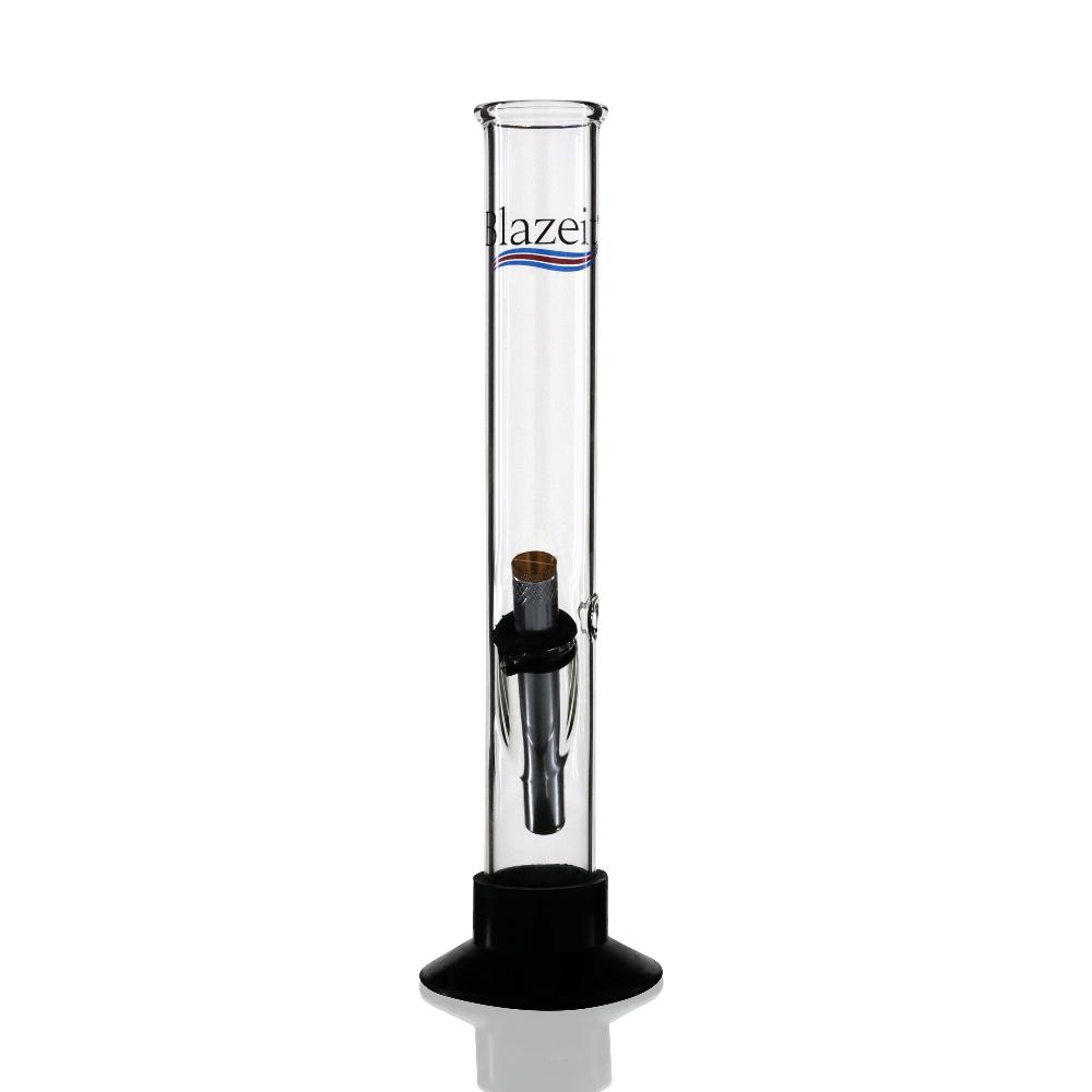 Large Tube 33cm Glass Bong - Clear Blaze it | Bong Warehouse