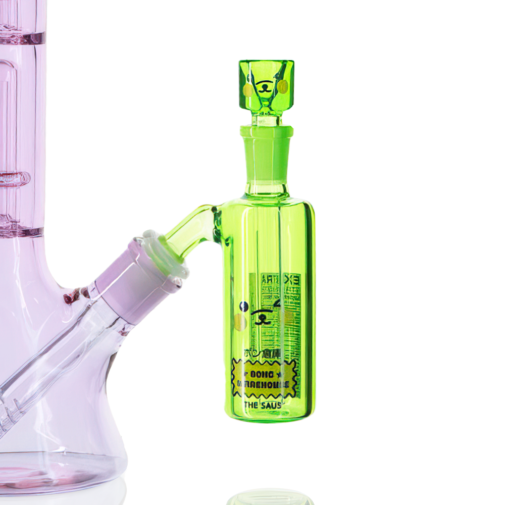 BW - Tube Ash Catcher - Green Anime – Bong Warehouse