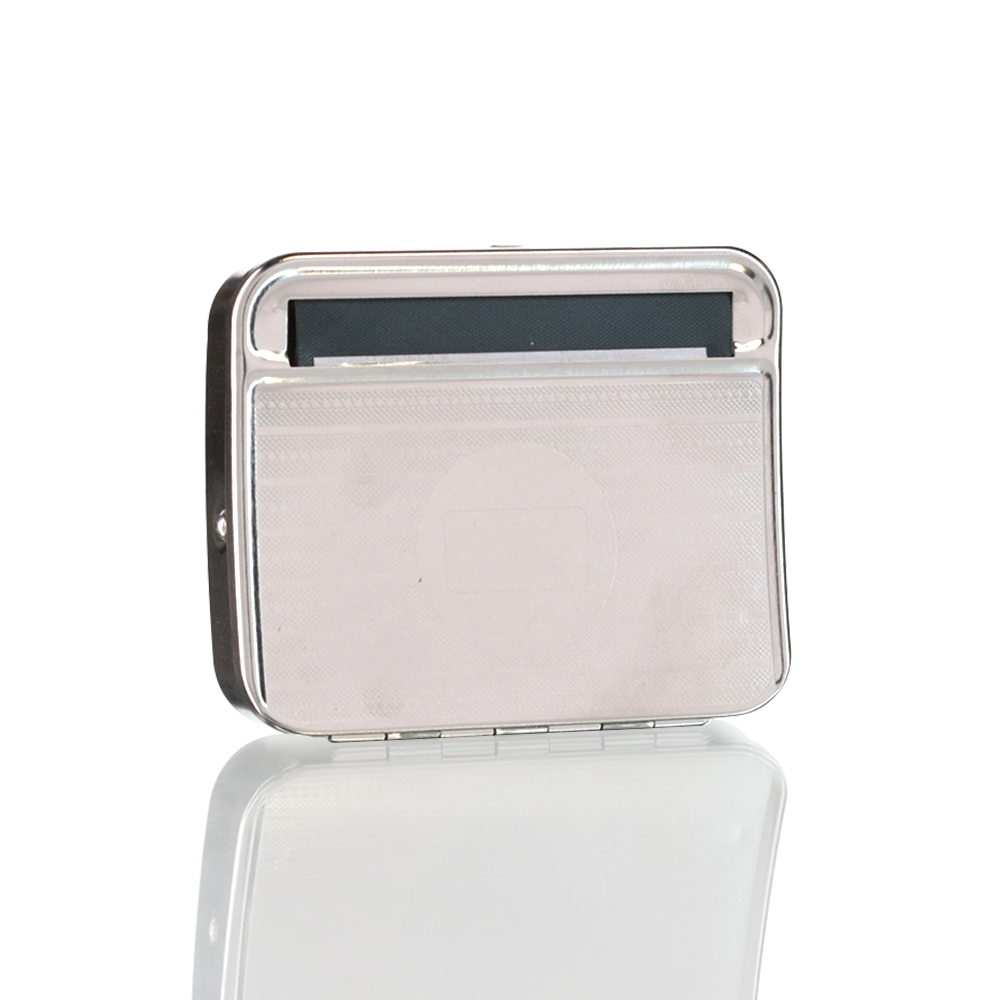 Joint and Cigarette Automatic Rolling Tin - Silver | Bong Warehouse