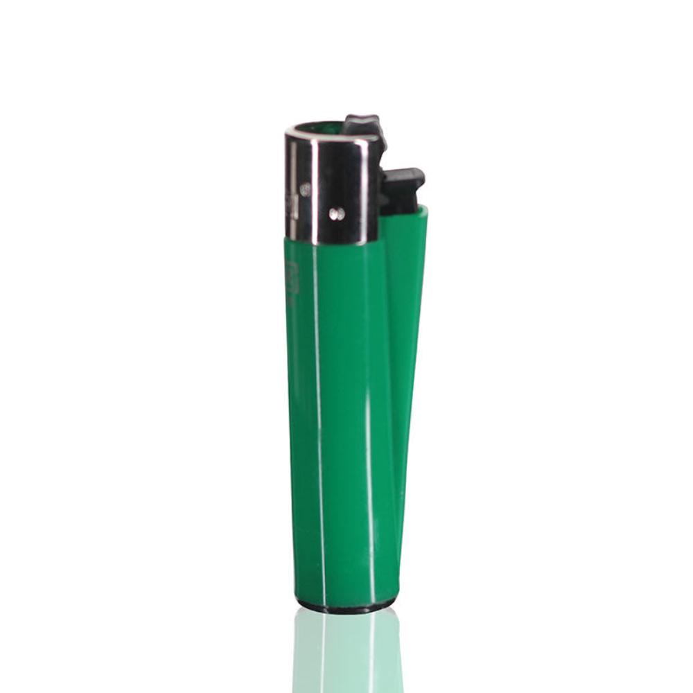 Clipper Lighter Large Solid - Green | Bong Warehouse