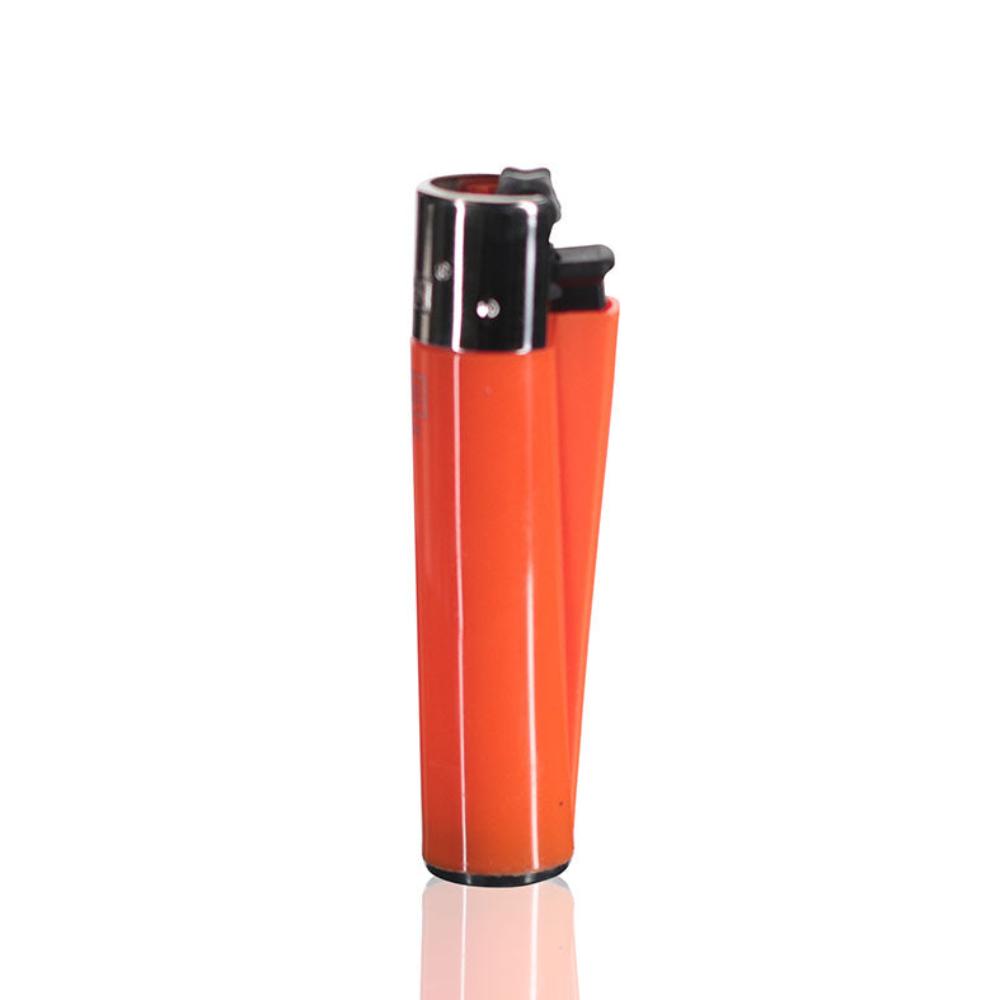 Clipper Lighter Large Solid - Orange | Bong Warehouse