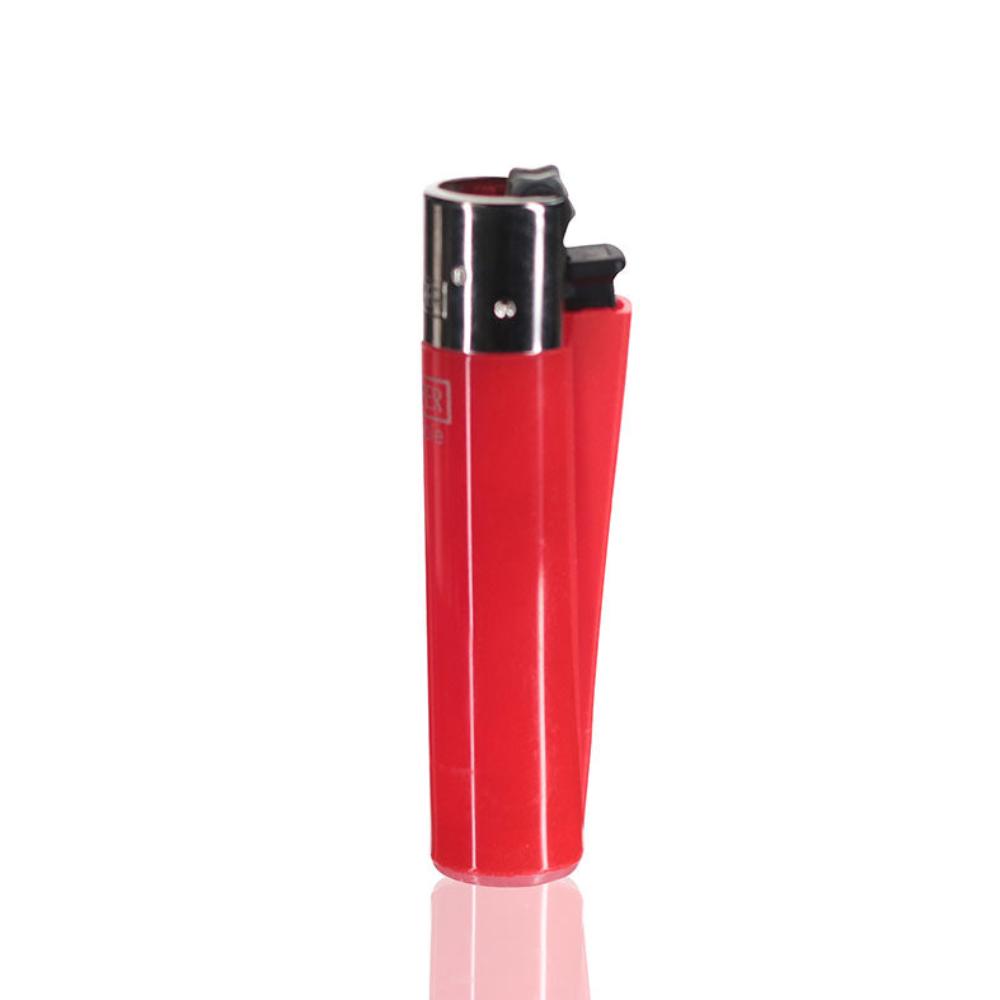 Clipper Lighter Large Solid - Red | Bong Warehouse